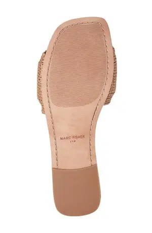 Marc Fisher Nalena Slide Sandal - Medium Natural