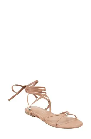 Marc Fisher Este Ankle Wrap Sandal - Medium Natural