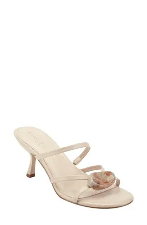 Marc Fisher Natesa Strappy Kitten Heel Sandal - Light Natural