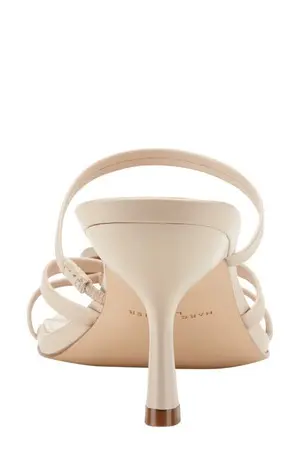 Marc Fisher Natesa Strappy Kitten Heel Sandal - Light Natural