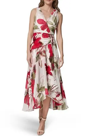 Donna Karan New York Print Sleeveless High-low Maxi Dress - Azalea Multi