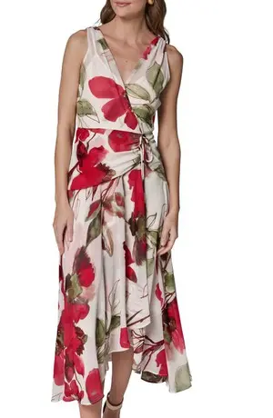 Donna Karan New York Printed Sleeveless High-low Maxi Dress - Azalea Multi