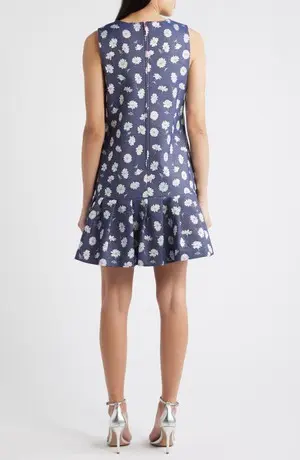 Lilly Pulitzer® Joey Metallic Floral Cotton Blend Dress