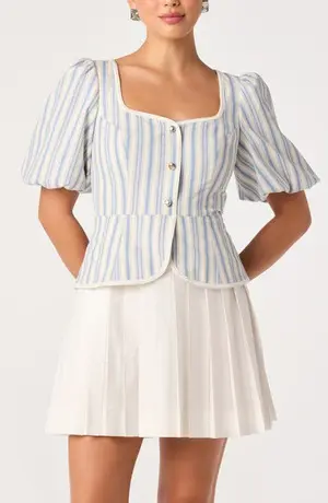 Astr The Label Brigitta Mixed Media Dress
