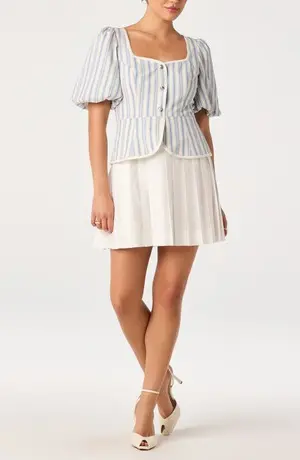 Astr The Label Brigitta Mixed Media Dress