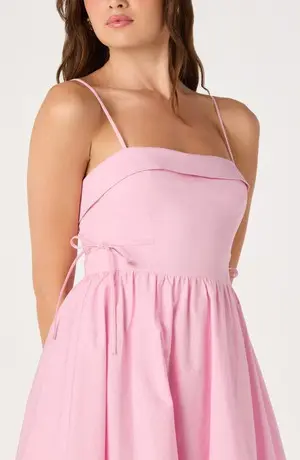 Astr The Label Dahlia Cotton Sundress - Pink