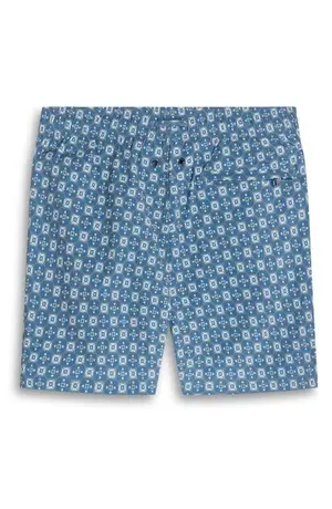 Bugatchi Cruz Print Swim Trunks