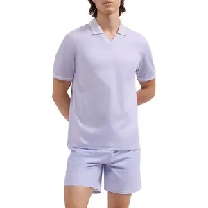 Bugatchi Kai Palm Print Swim Trunks - Lavender