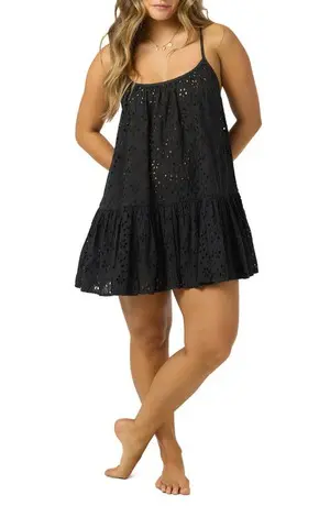 O'Neill Eyelet Mini Dress - Black