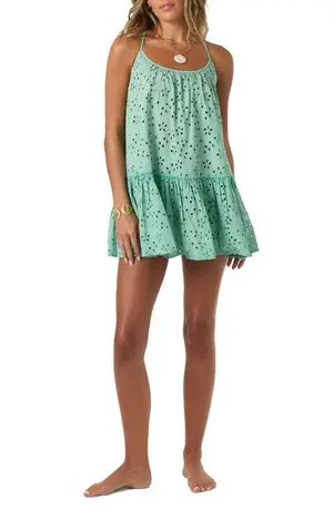 O'Neill Eyelet Mini Dress - Green