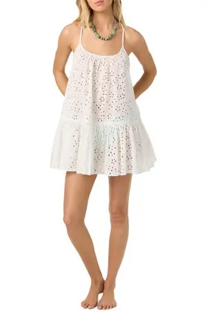 O'Neill Eyelet Mini Dress - White