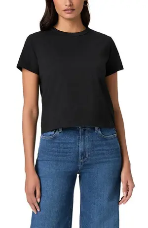 Paige Rhodes Crewneck Cotton T-shirt - Black