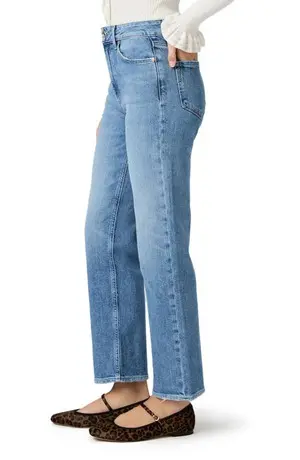 Paige High Waist Ankle Straight Leg Jeans - Heroes