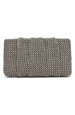 Dolce Vita Elowen Raffia Clutch - Black