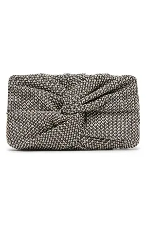 Dolce Vita Elowen Raffia Clutch - Black
