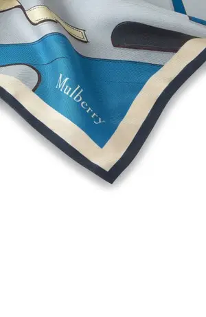 Mulberry Square Scarf - Light Grey