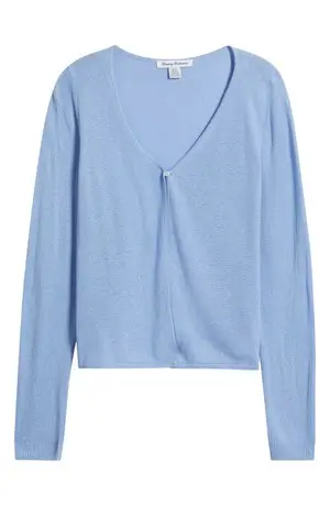 Tommy Bahama Adeline Linen Blend Jersey Cardigan - Grape Pools