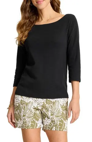 Tommy Bahama Ashby Slub Top - Black