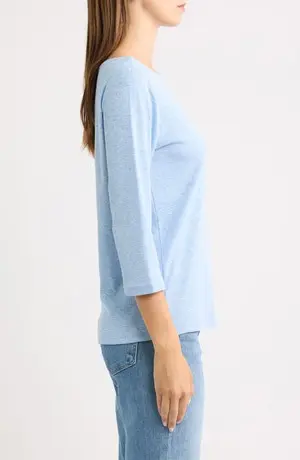 Tommy Bahama Ashby Slub Top - Light Sky Heather