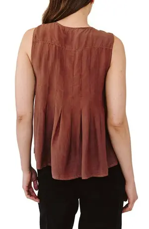 Bella Dahl Pintuck Sleeveless Top