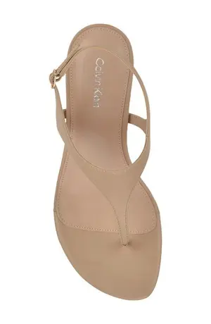 Calvin Klein Portia Ankle Strap Sandal - Light Natural