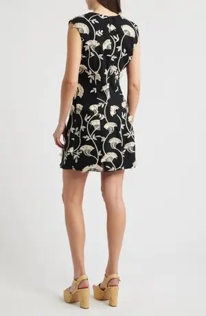 CIEBON Casia Embroidered Sheath Minidress
