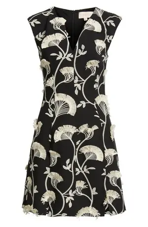 CIEBON Casia Embroidered Sheath Minidress