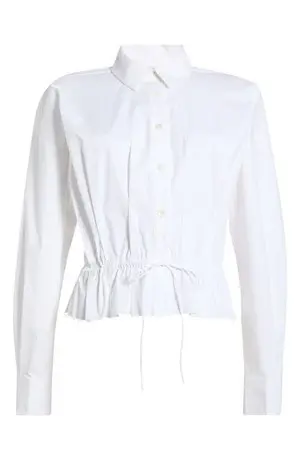 Staud Primrose Button-up Shirt - White