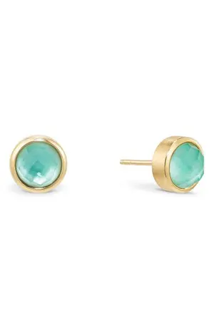 DEAN DAVIDSON Signature Midi Stud Earrings - Banyan Green