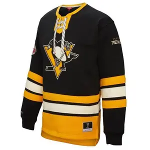 Mitchell & Ness Pittsburgh Penguins Heritage Lace-up Pullover Sweatshirt
