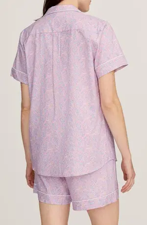 PETITE PLUME Brushed Cotton Twill Short Pajamas