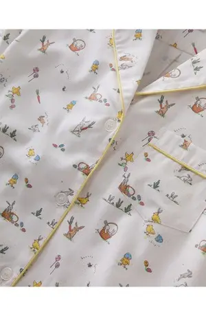 PETITE PLUME Brushed Cotton Twill Pajamas