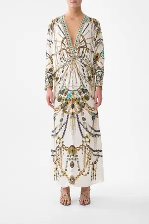 Camilla Chain Gang Twist Front Batwing Dress Chain Gang
