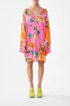 Camilla T-shape Short Kaftan - Illustration Nation