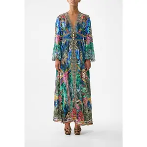 Camilla Waistband Dress With Ruffle Sleeve