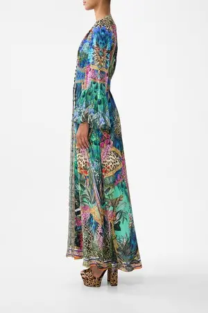 Camilla Waistband Dress With Ruffle Sleeve