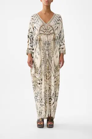 Camilla V Neck Batwing Kaftan - Lady Lionheart
