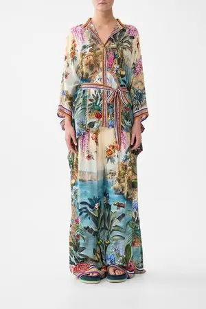Camilla Button Through Scarf Blouse