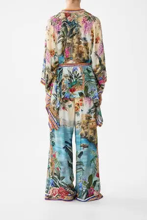 Camilla Button Through Scarf Blouse