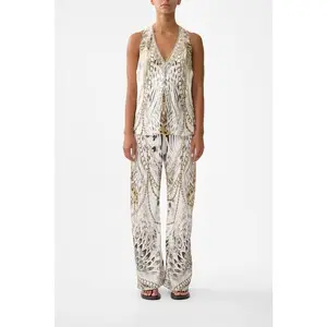 Camilla V-neck Top With Knot Back - Lady Lionheart