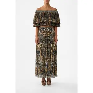 Camilla Off Shoulder Pleated Top