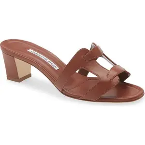Manolo Blahnik Grellanu Sandal - Brown