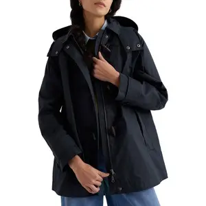 SEASALT CORNWALL Sea Drift Waterproof Linen & Cotton Rain Coat - Inkwell