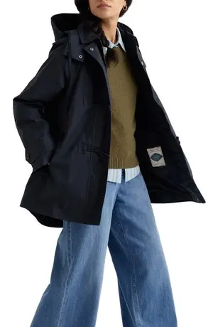 SEASALT CORNWALL Sea Drift Waterproof Rain Coat - Inkwell