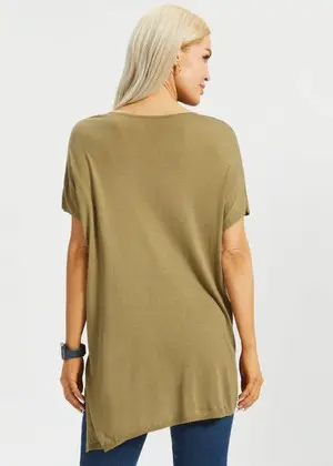 Betabrand Asymmetrical Boatneck Sweater