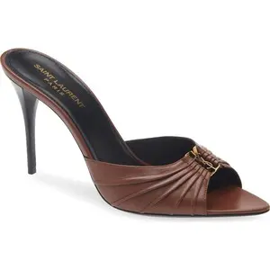 Saint Laurent Babylone Sandal - Aesthetic Brown