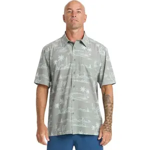 QUIKSILVER WATERMAN Performance Pack Wm Ss Short Sleeve Shirt - Frost Gray