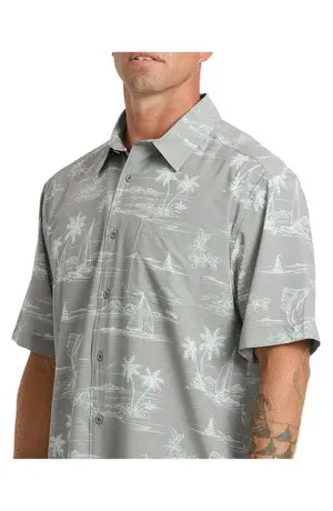 QUIKSILVER WATERMAN Performance Pack Wm Ss Short Sleeve Shirt - Frost Gray