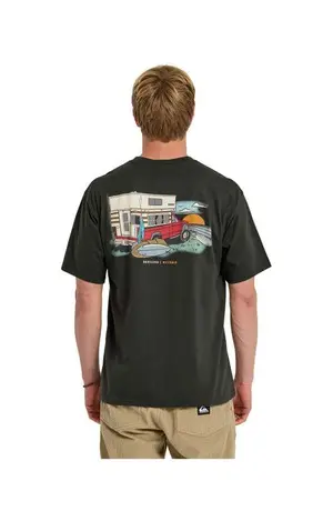 QUIKSILVER WATERMAN Off The Grid Qmt0 Short Sleeve Shirt - Phantom