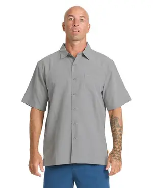 QUIKSILVER WATERMAN Centinela Short Sleeve Shirt Gray